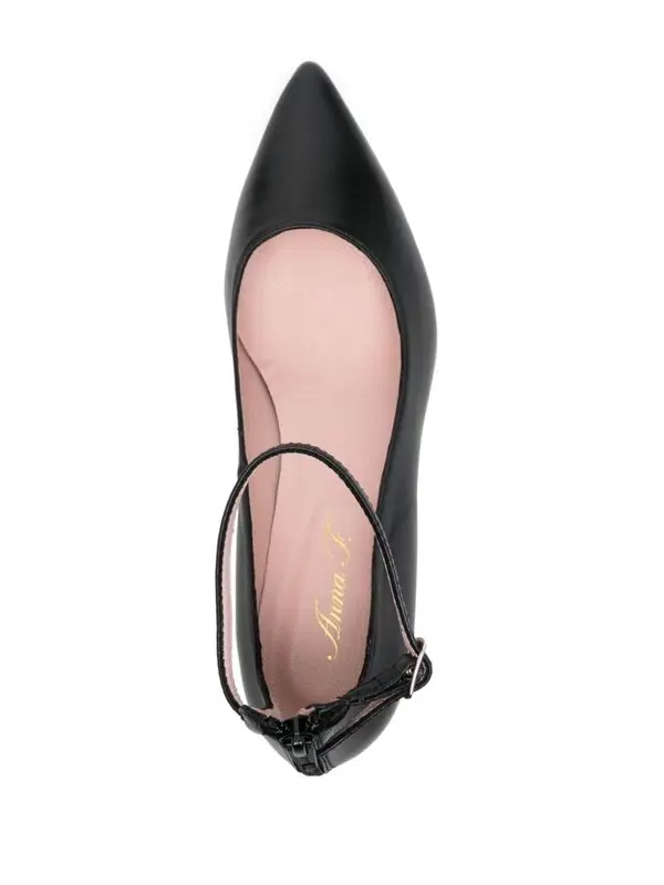 ANNA F. 45mm Leather Pumps