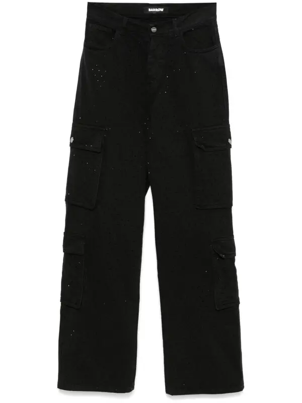 BARROW Rhinestone-embellished Cargo Jeans