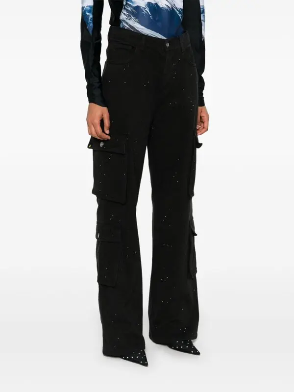 BARROW Rhinestone-embellished Cargo Jeans