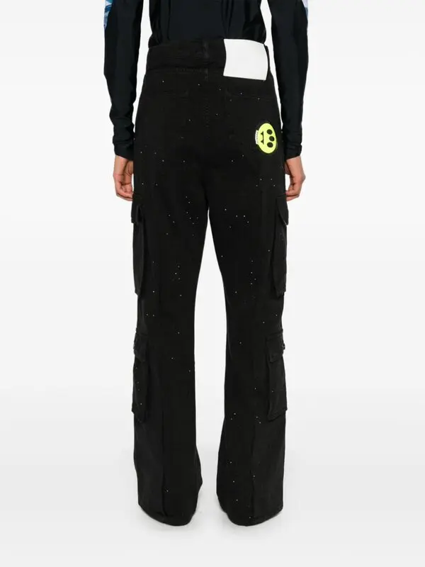 BARROW Rhinestone-embellished Cargo Jeans