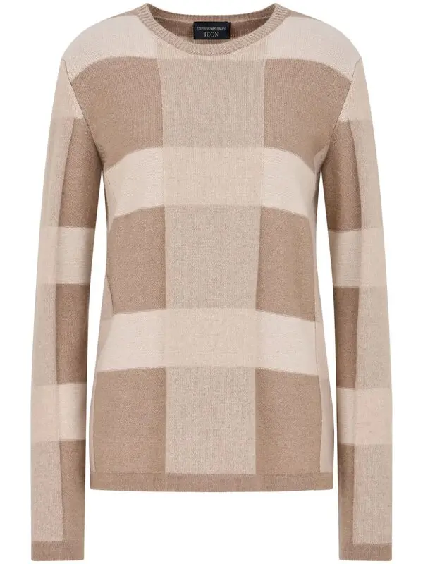 Emporio Armani Icon Checked Sweater