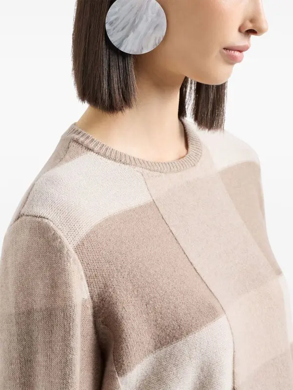Emporio Armani Icon Checked Sweater