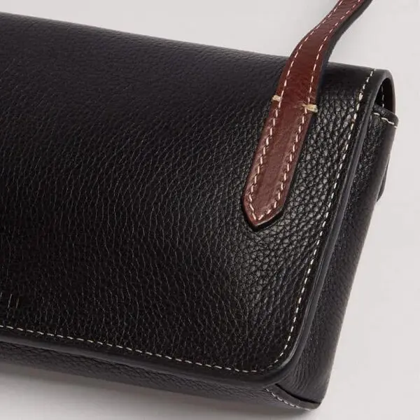 ME+EM Leather Pouch With Turn Lock Fastening