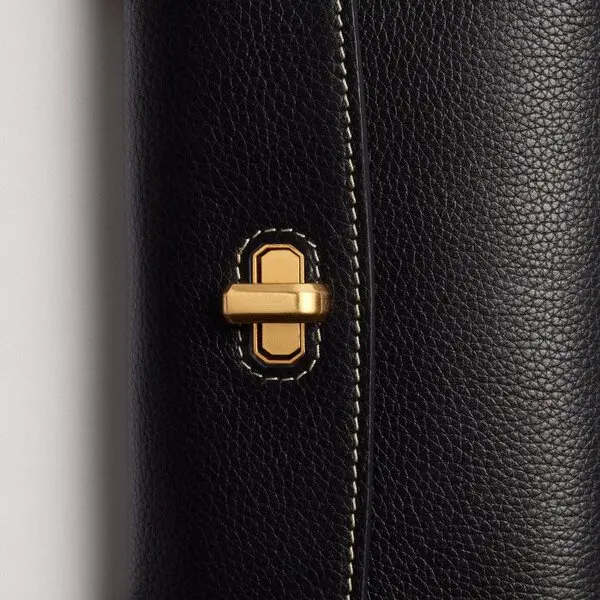 ME+EM Leather Pouch With Turn Lock Fastening