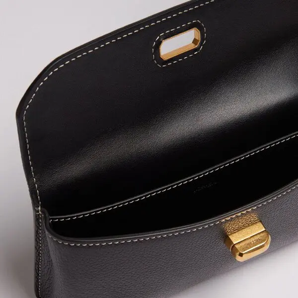 ME+EM Leather Pouch With Turn Lock Fastening