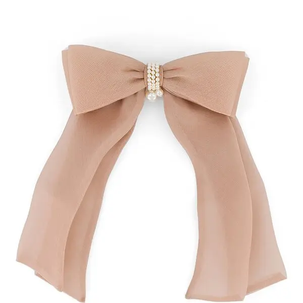 Alexandre De Paris Silk Bow Barrette