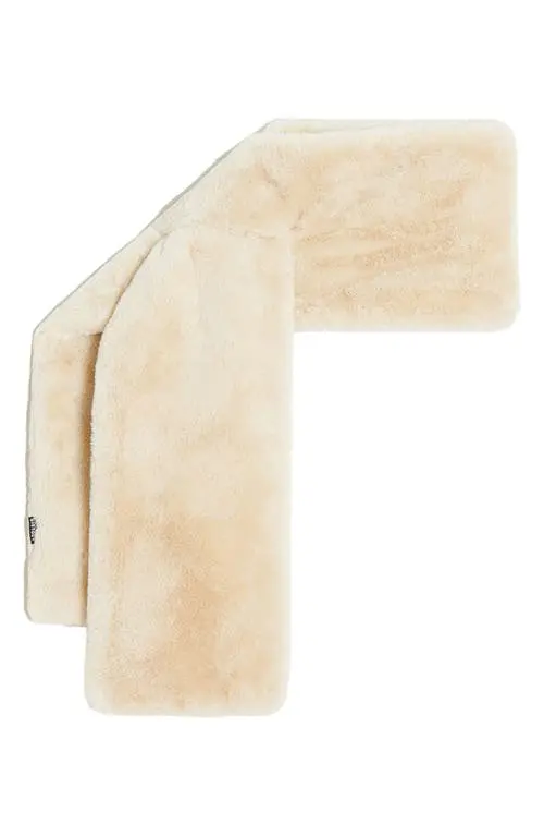 Apparis Kai Pluche™ Faux Fur Pull-through Scarf - Latte