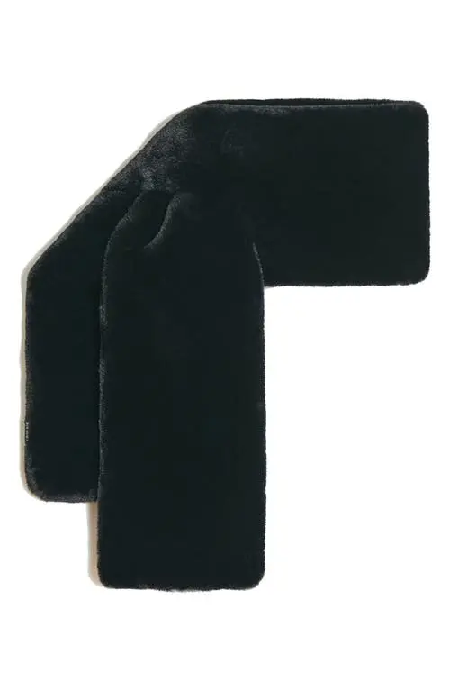 Apparis Kai Pluche™ Faux Fur Pull-through Scarf - Noir