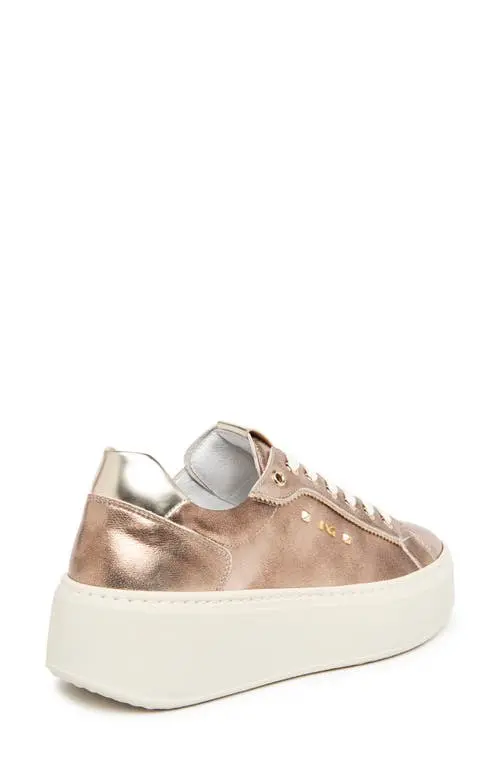 NEROGIARDINI Metallic Platform Sneakers - Gold