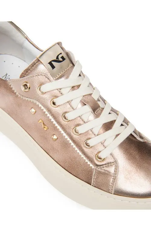 NEROGIARDINI Metallic Platform Sneakers - Gold