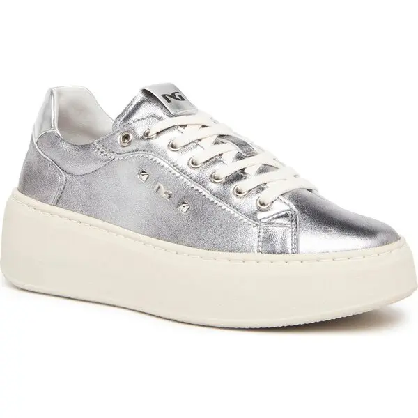 NEROGIARDINI Metallic Platform Sneakers