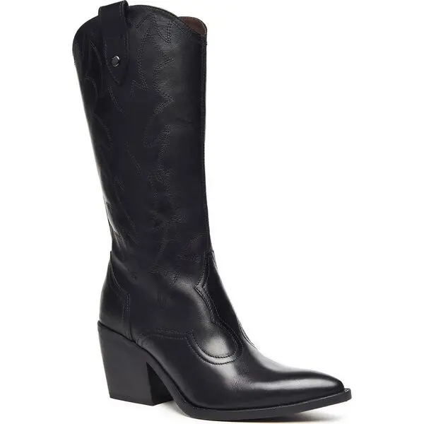 NEROGIARDINI Texan Western Boots - Black