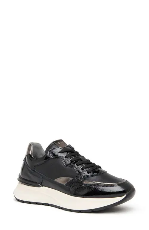 NEROGIARDINI Retro Lace-up Sneaker - Black