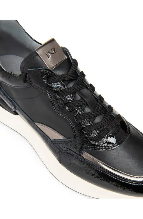 NEROGIARDINI Retro Lace-up Sneaker - Black
