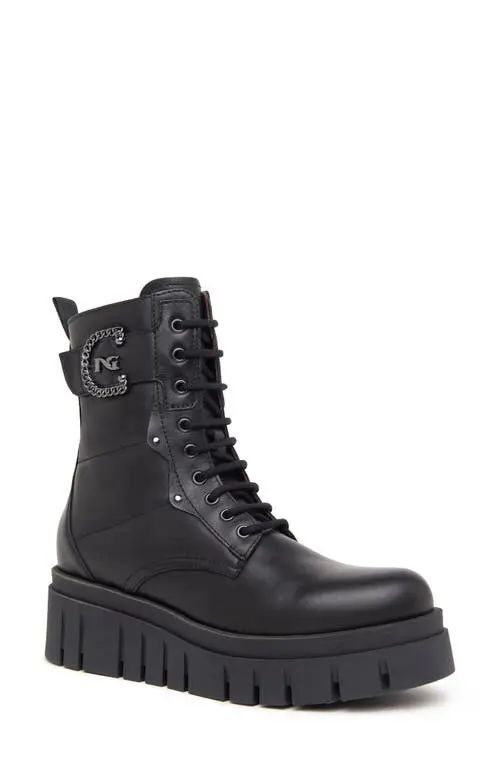 NEROGIARDINI Lug Sole Lace-up Bootie