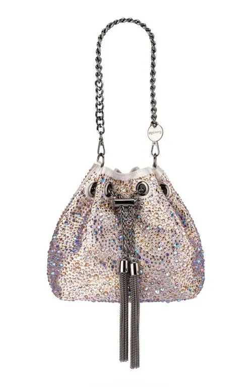 OLGA BERG Mika Crystal Drawstring Bag - Pastel