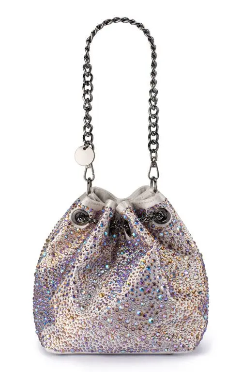 OLGA BERG Mika Crystal Drawstring Bag