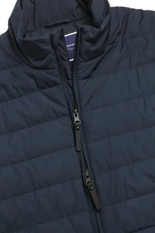 CHARLES TYRWHITT Lightweight Quilted Vest - Navy