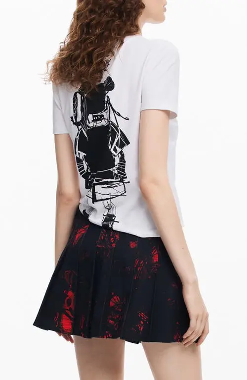 Desigual Lacroix Pleated Miniskirt