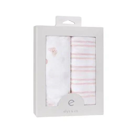 ZZDNU CHANGING PAD COVER Baby Changing Pad Covercradle Sheet 2 Pack - Butterfly & Stripe