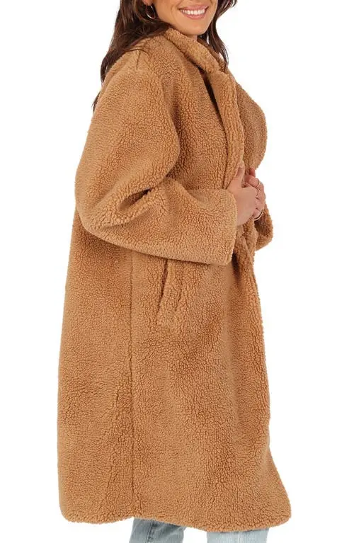 PETAL & PUP Beatrice Faux Shearling Overcoat