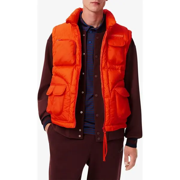 Lacoste Water-repellent Utility Down Puffer Vest