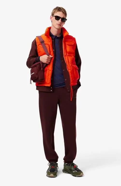Lacoste Water-repellent Utility Down Puffer Vest