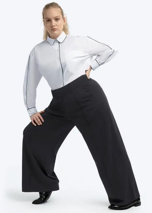 SEE ROSE GO Multitasker Wide Leg Pant - Black