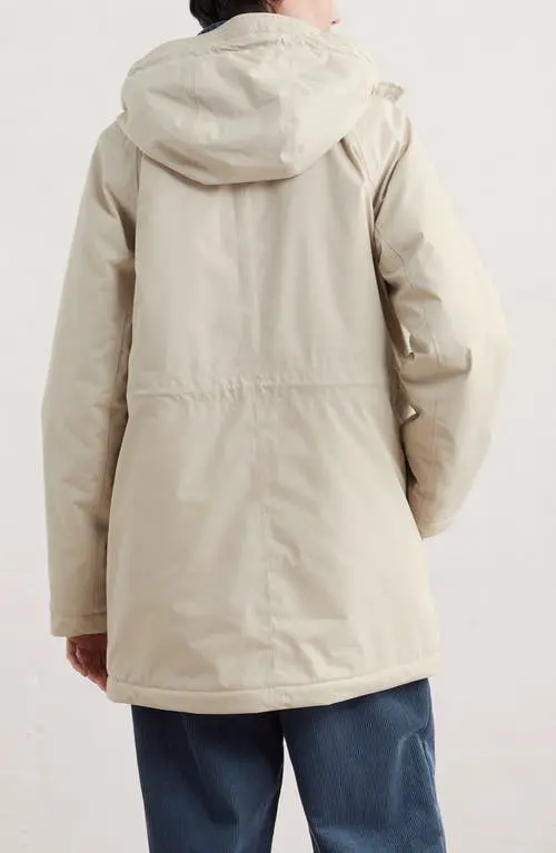 SEASALT CORNWALL Cliff Castle Waterproof Hooded Coat - White