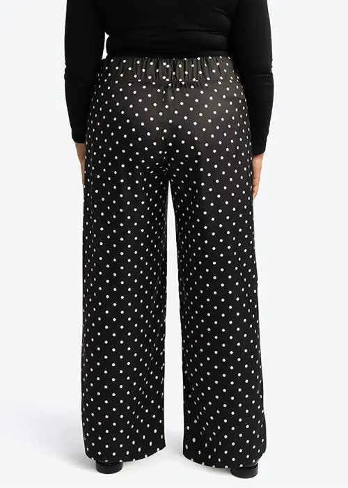 SEE ROSE GO Polka Dot Wide Leg Pants