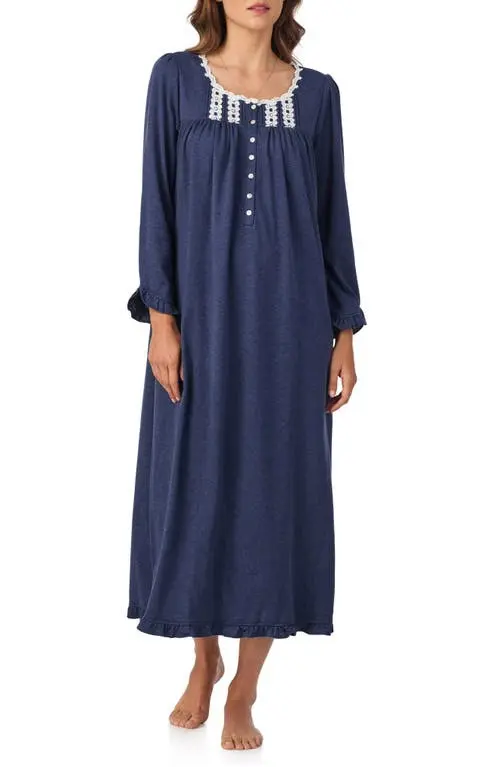 Eileen West Cotton Blend Interlock Ballet Nightgown - Peri