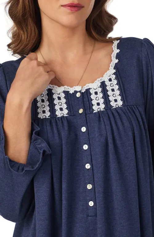 Eileen West Cotton Blend Interlock Ballet Nightgown - Peri