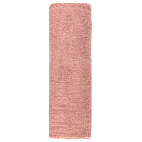 ELY'S & CO. Cotton Muslin Swaddle Blanket 1 Pack - Dusty Rose