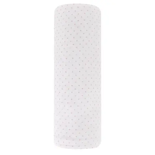 ELY'S & CO. Cotton Muslin Swaddle Blanket 1 Pack - Pink Pin Dot