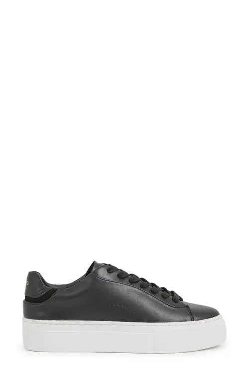 REISS Francesca Leather Sneakers