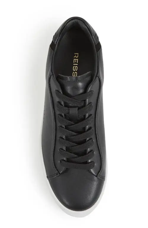 REISS Francesca Leather Sneakers