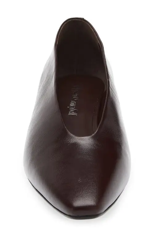 Jeffrey Campbell Pointed Toe Flat - Coffee Crinkle