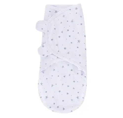 ELY'S & CO. Adjustable Swaddle Blanket 2 Pack - Blue Stars