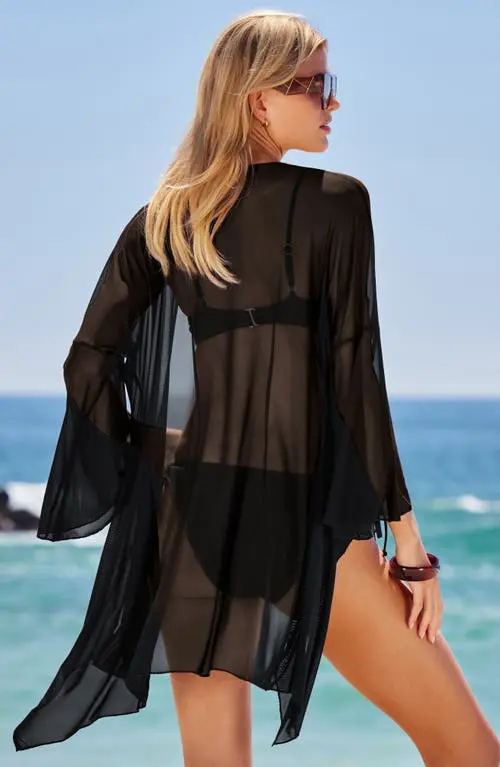 BECCA By Rebecca Virtue Muse Mesh Cover-up Jacket