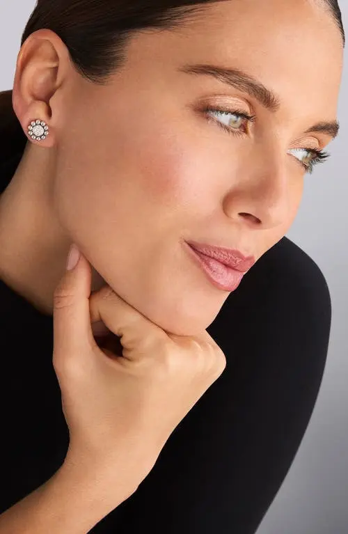 Lagos Caviar Spark Diamond Stud Earrings