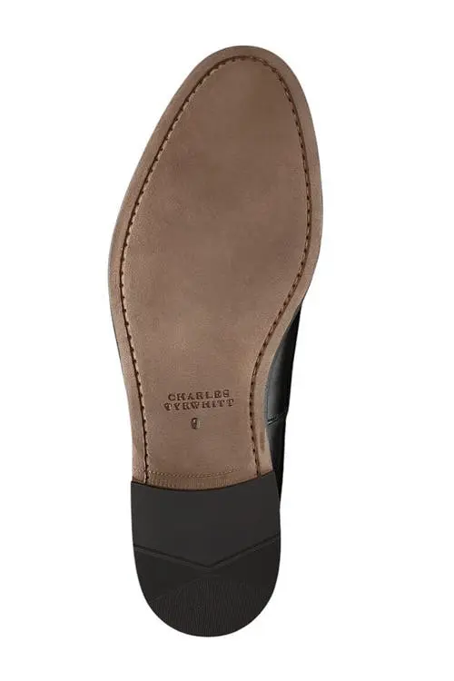 CHARLES TYRWHITT Leather Tassel Loafer - Black