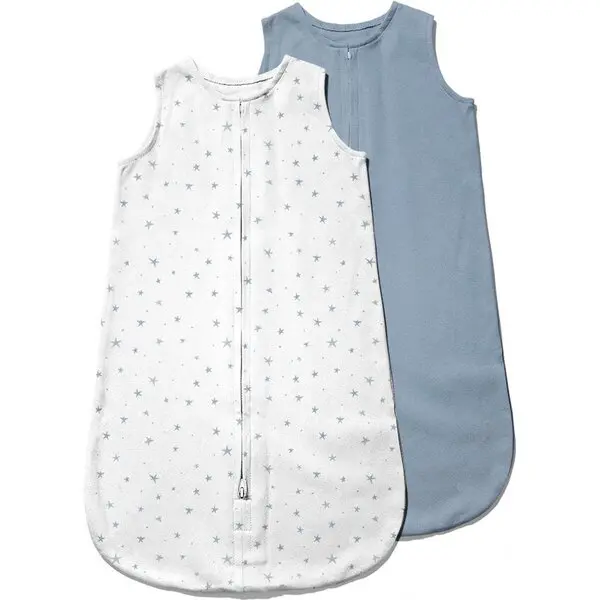 ELY'S & CO. Baby Wearable Blanketbaby Sleep Sack 2 Pack - Dusty Blue Stars