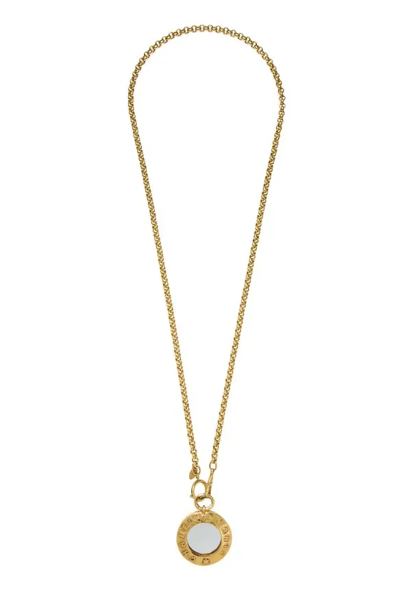 Chanel Vintage Mirror Necklace - Gold
