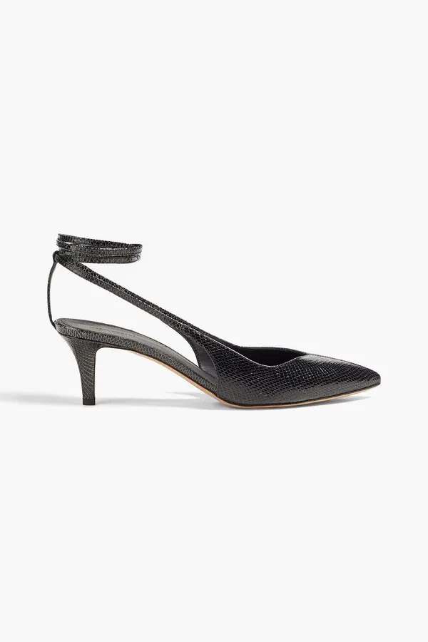 Isabel Marant Pesaro Snake-effect Leather Pumps