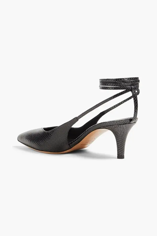Isabel Marant Pesaro Snake-effect Leather Pumps