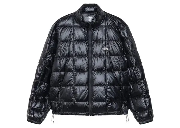 StüSsy Midweight Puffer - Black | Editorialist