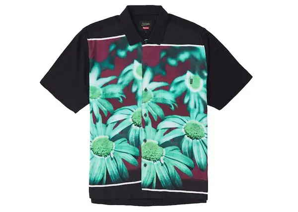 Supreme Jean Paul Gaultier Flower Power Rayon Shirt - Black
