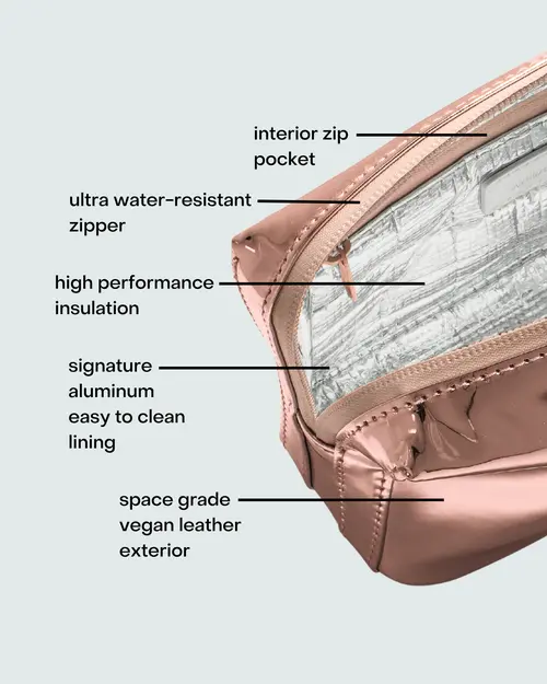 WELLINSULATED Performance Beauty Bag - Rose Gold