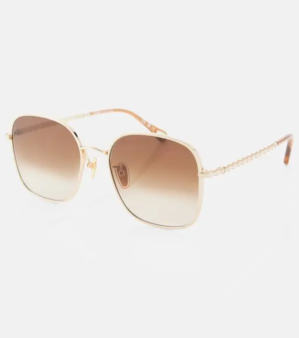 Chloé Scalloped Square Sunglasses