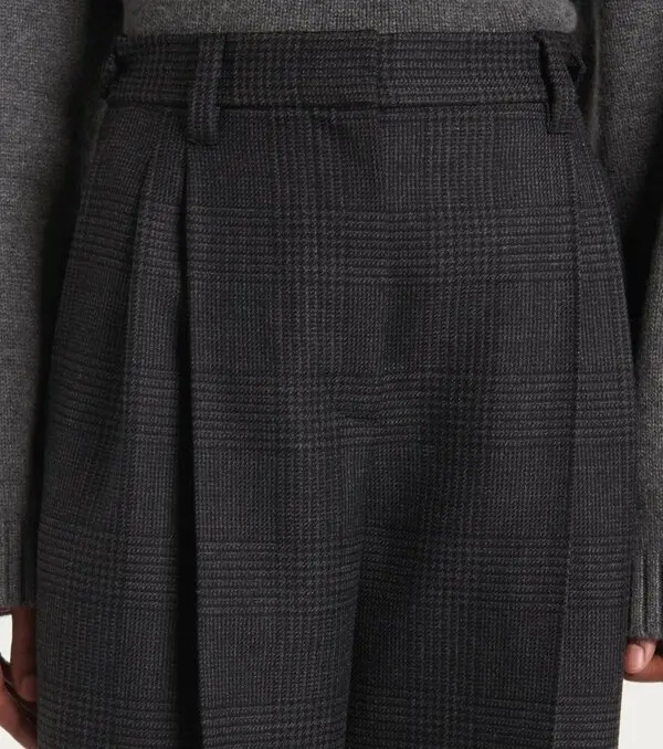 Brunello Cucinelli High-rise Wide-leg Wool Pants
